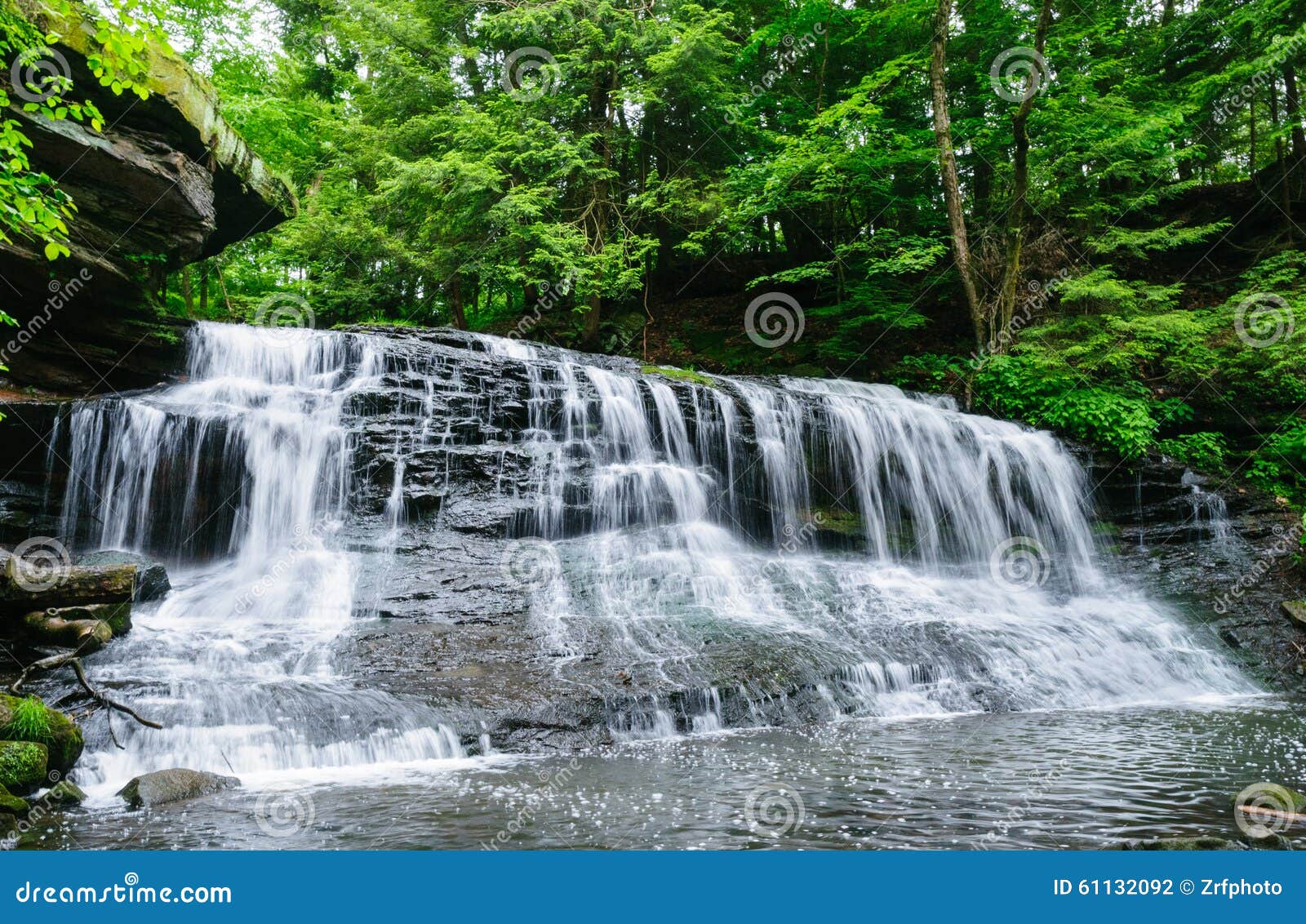 Springfield Falls stock photo. Image of green, waterfall - 61132092