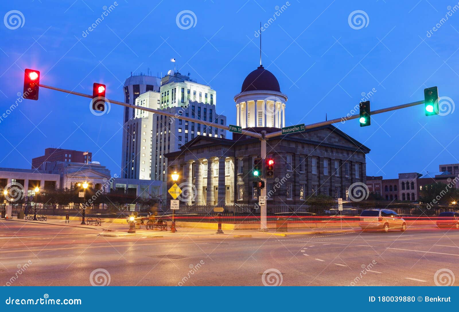 Springfield, Illinois - Old State Capitol Building Editorial Image ...