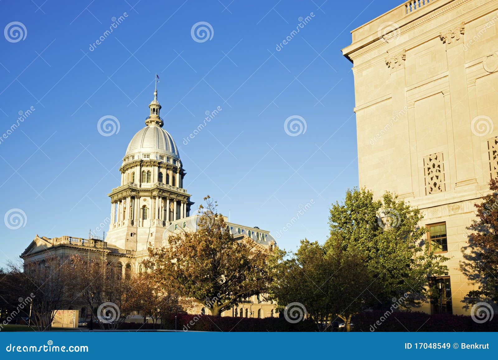 Springfield, Illinois - State Capitol Stock Image - Image of facade ...