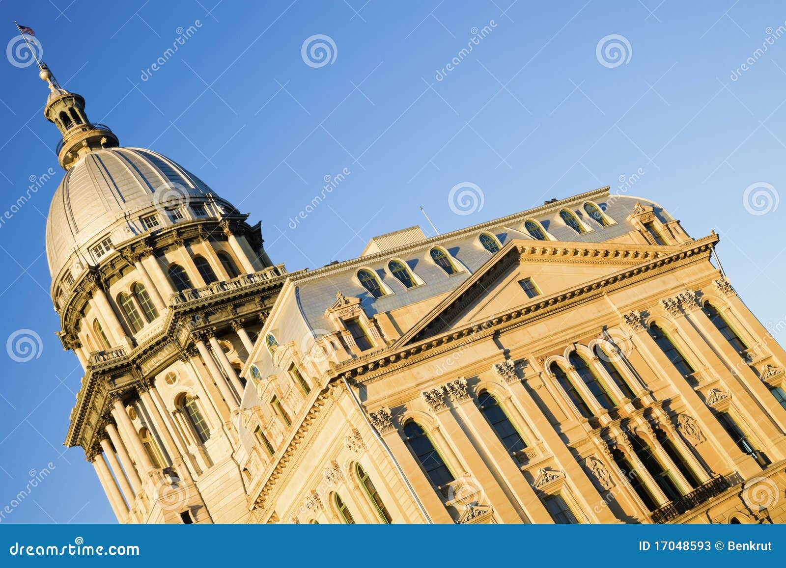 Springfield, Illinois - State Capitol Stock Image - Image of structure ...