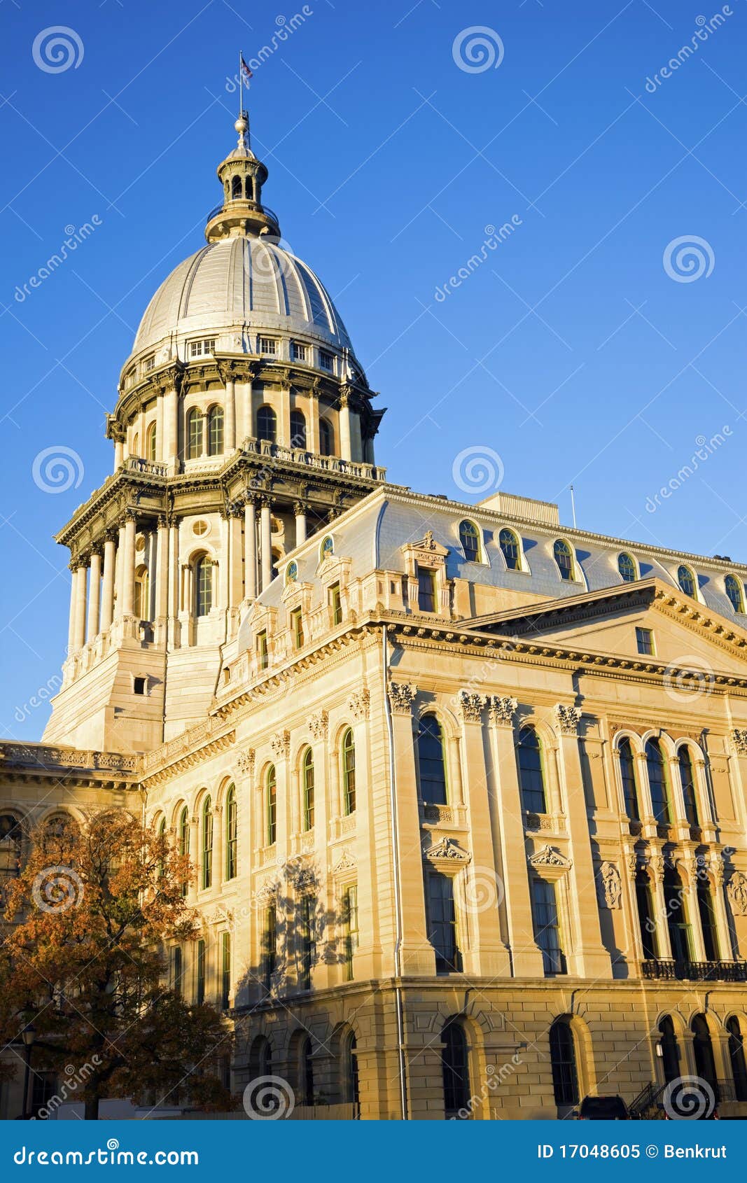 Springfield, Illinois - State Capitol Stock Image - Image of classical ...