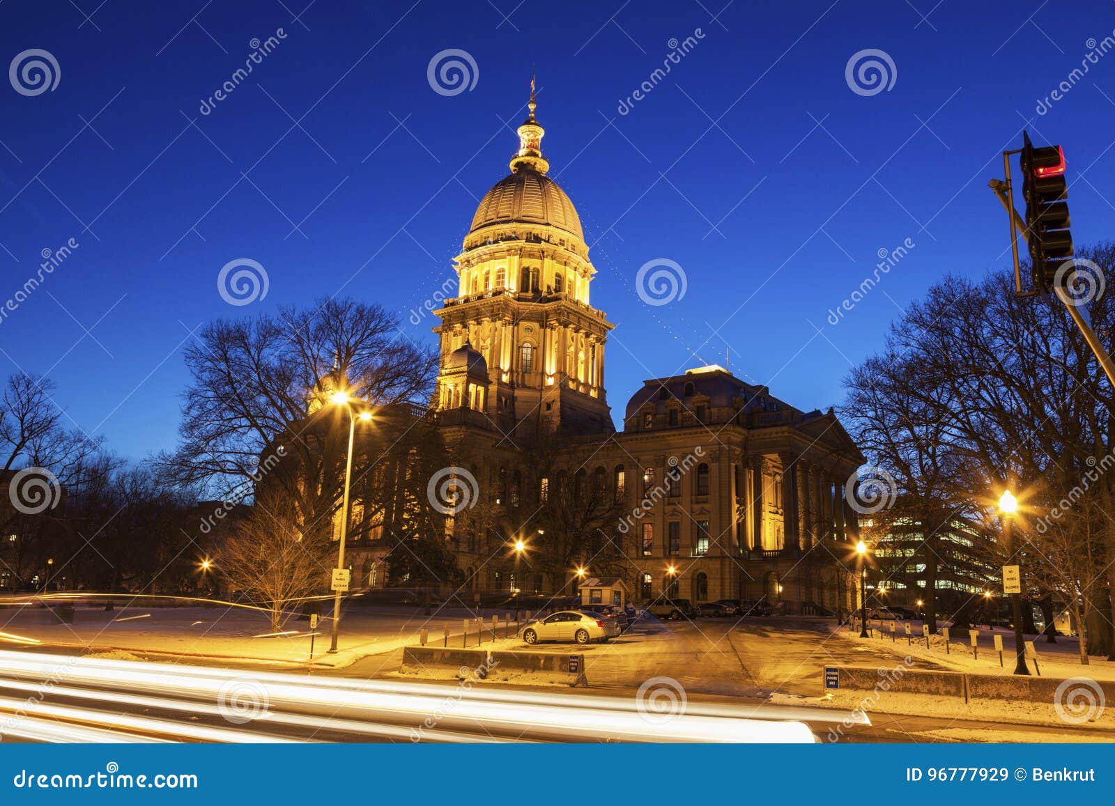 Springfield, Illinois - State Capitol Building Stock Image - Image of ...