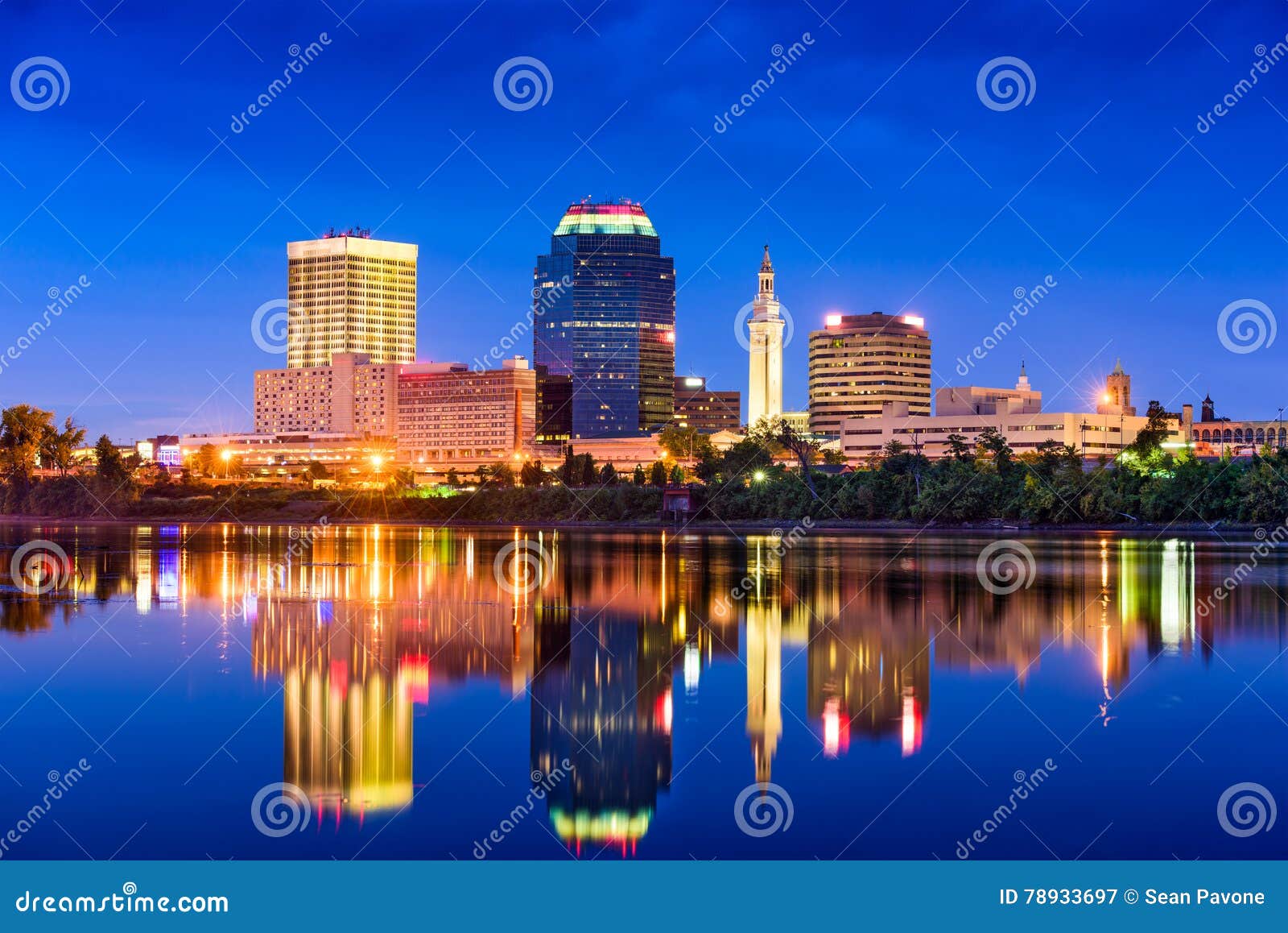 Springfield, Massachusetts Skyline Stock Image - Image of sightseeing ...
