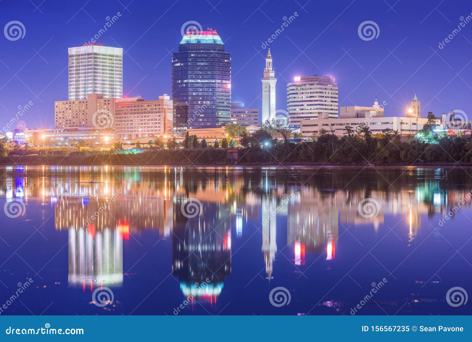 Springfield, Massachusetts, USA Downtown Skyline Stock Image - Image of ...