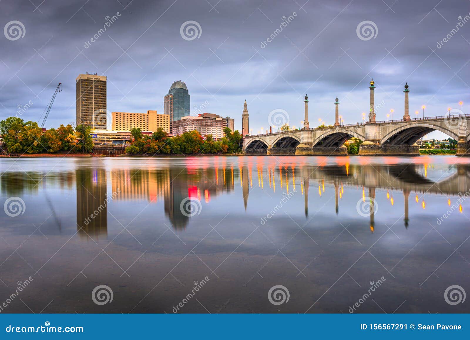 Springfield, Massachusetts, USA Downtown Skyline Stock Image - Image of ...