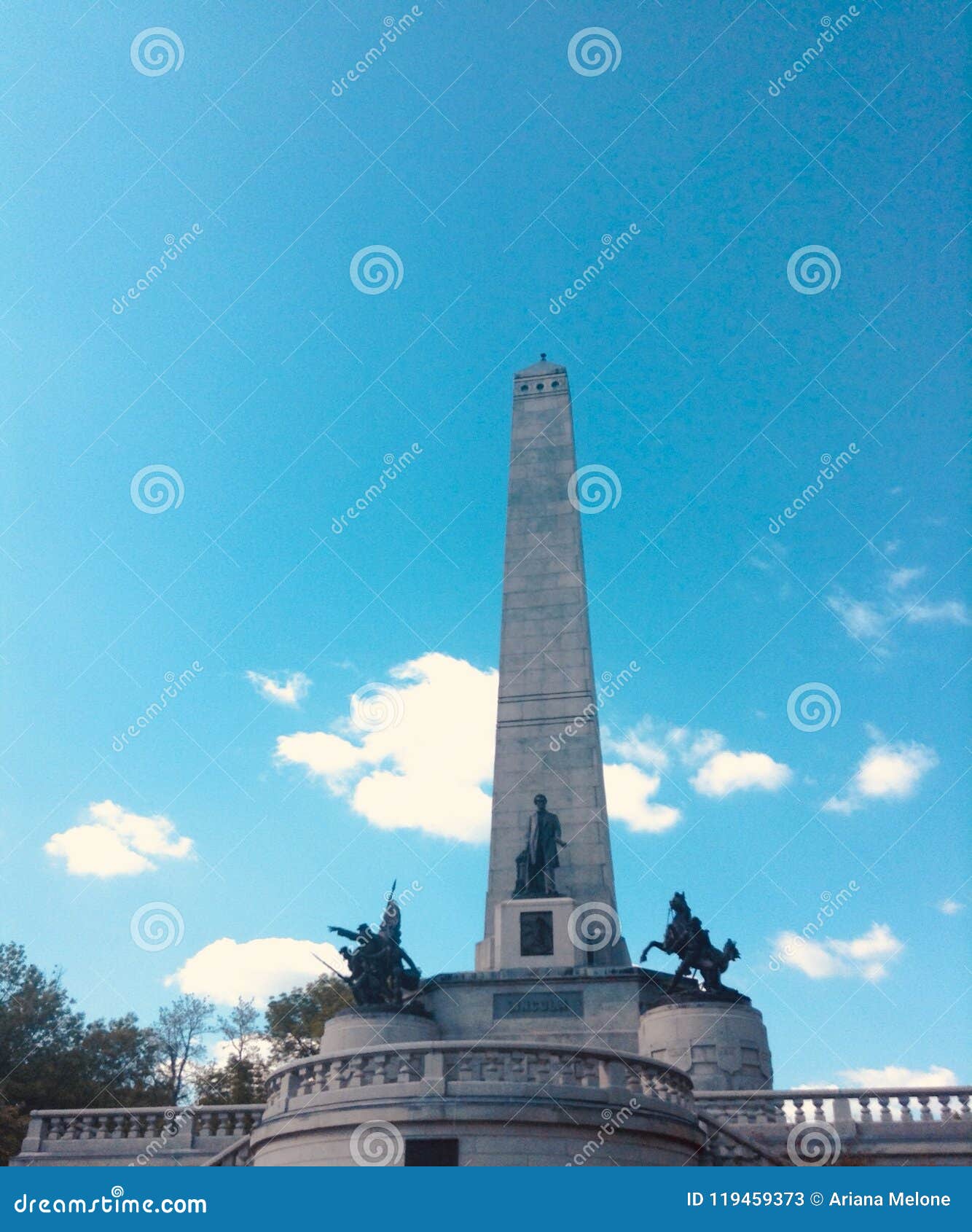 Springfield memorial stock image. Image of monuments - 119459373