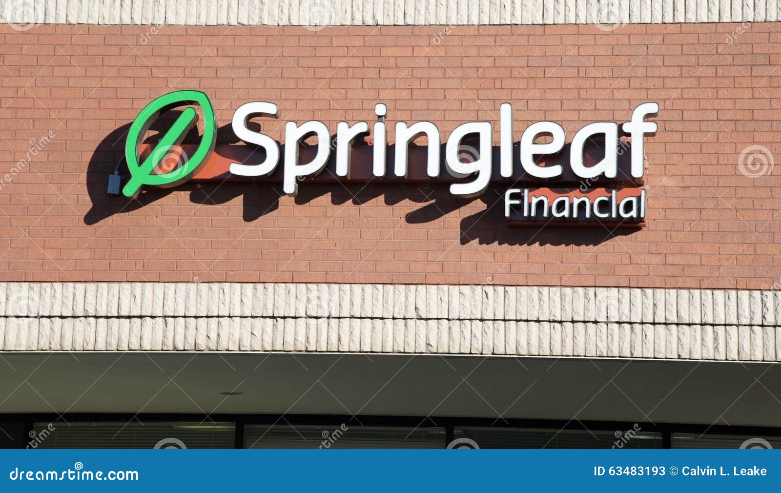 A Springleaf Financial Center Sign Editorial Stock Photo - Image of ...