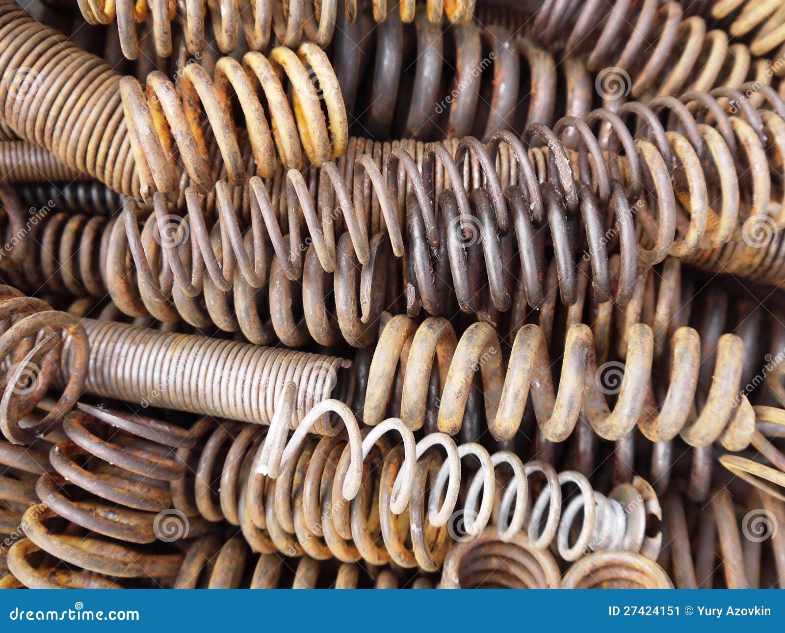 The springs. stock image. Image of spring, flexible, metal - 27424151