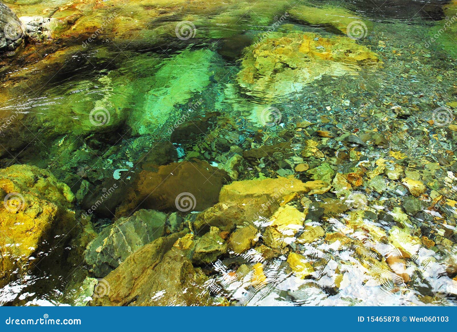 The Springs Is Limpid With Crystal Water. Stock Photo - Image of water ...