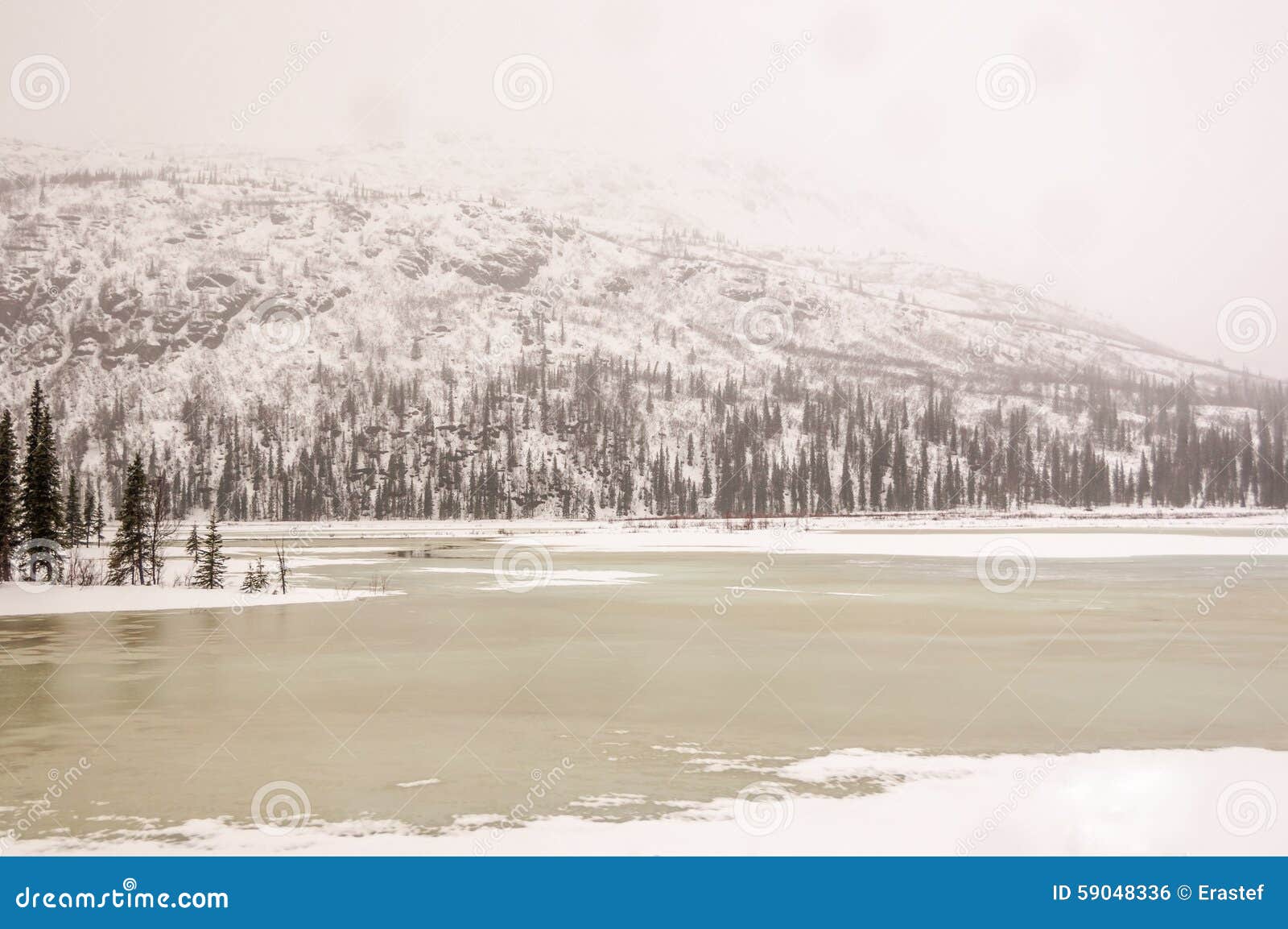 Springtime in Alaska Wilderness Stock Photo - Image of journey, melting ...
