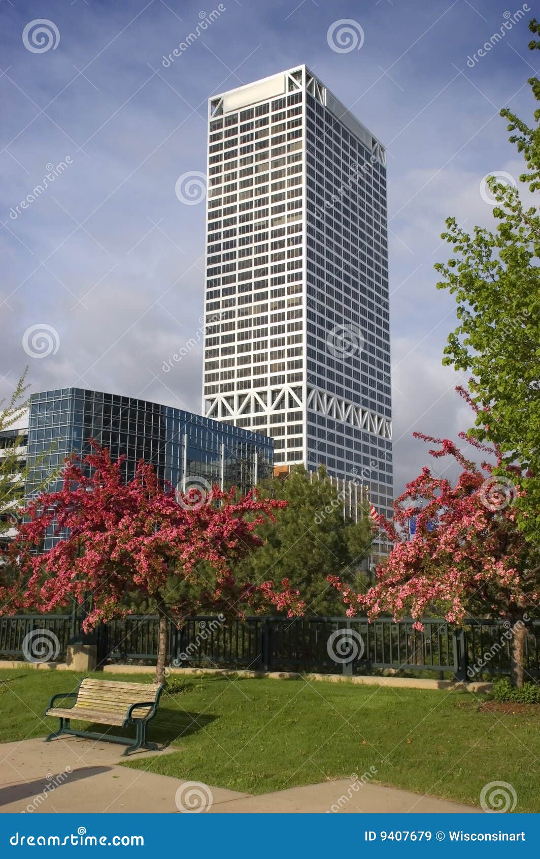 Springtime in the City stock image. Image of cityscape - 9407679