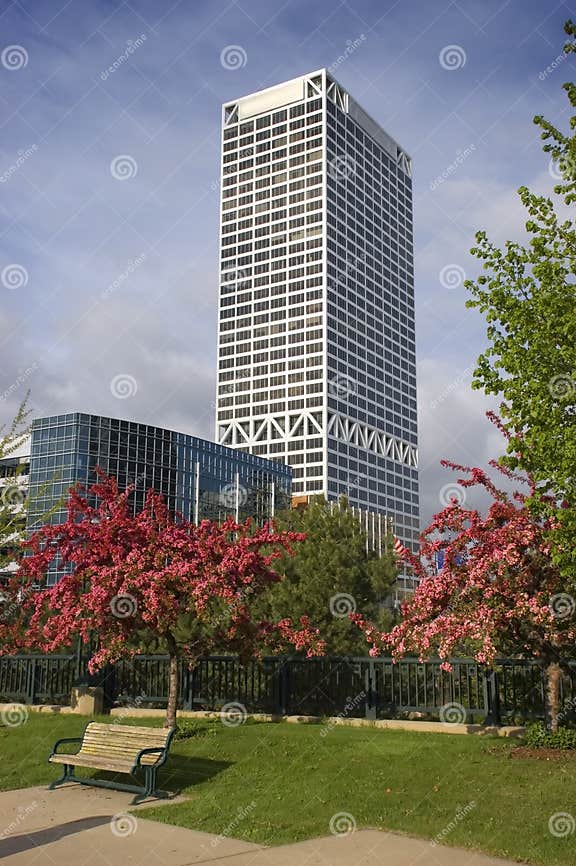 Springtime in the City stock image. Image of cityscape - 9407679