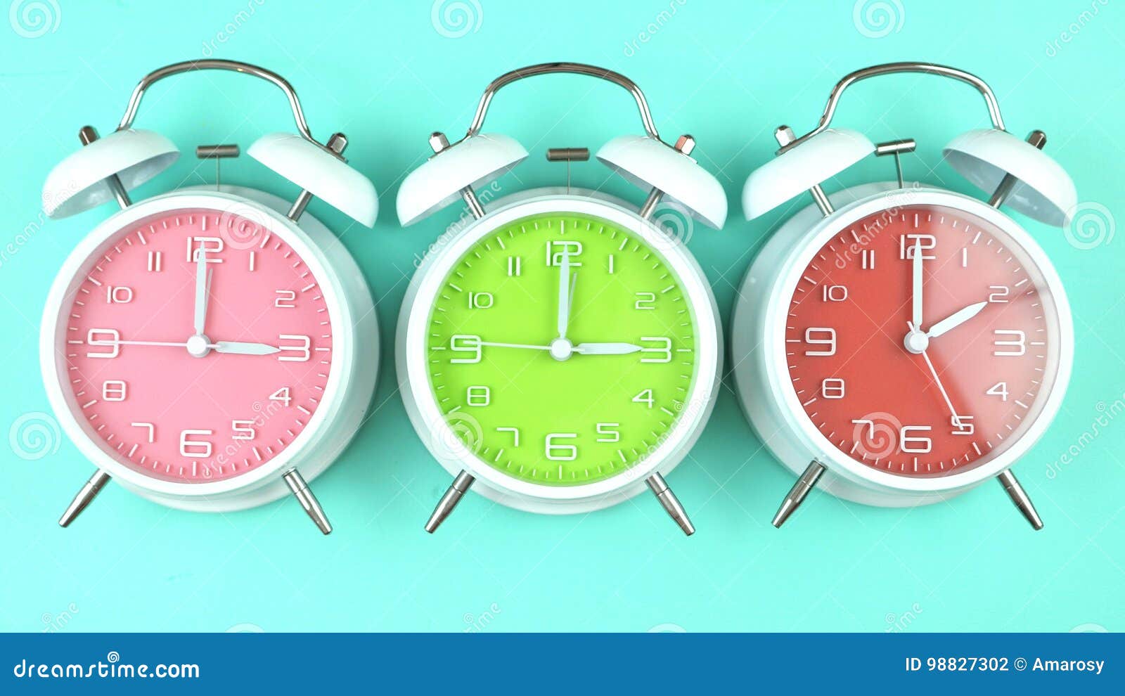 Springtime Daylight Saving Time Clocks Stock Photo - Image of summer ...