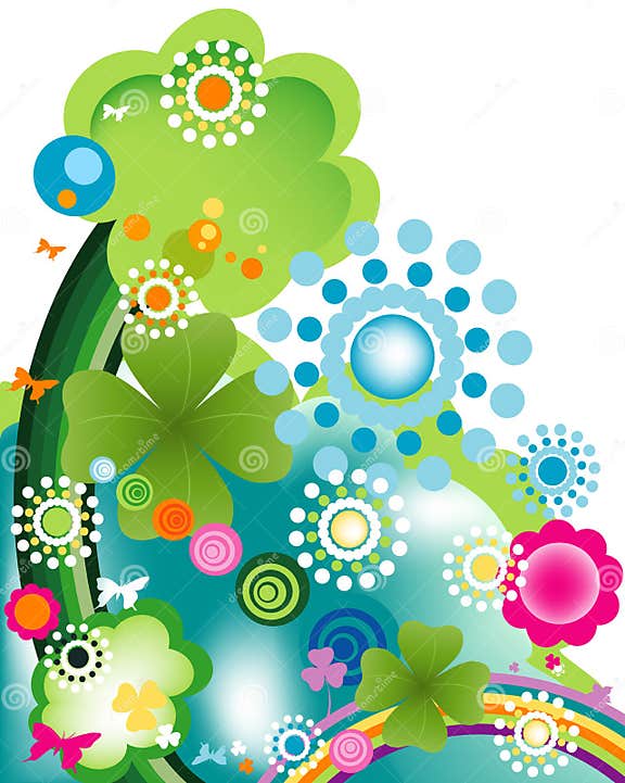 Springtime feeling stock vector. Illustration of shamrock - 4819561