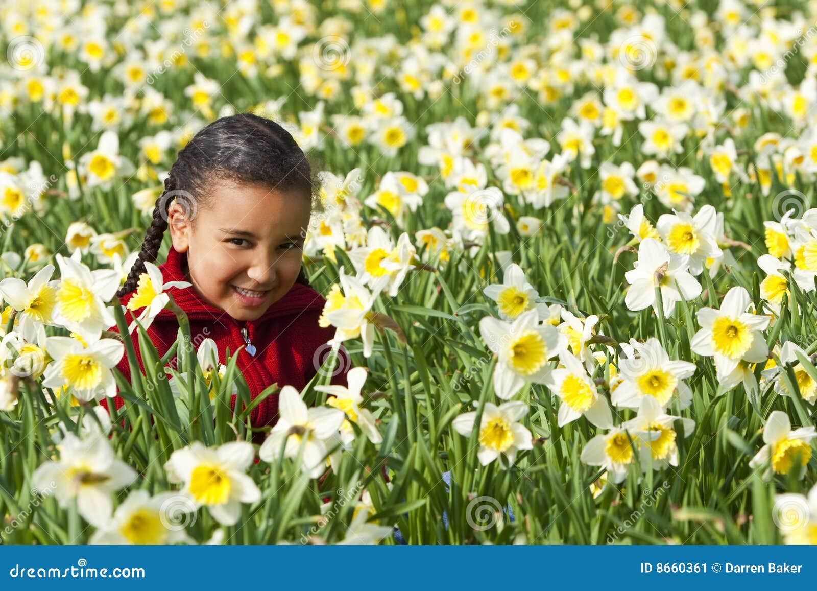 Springtime Fun stock image. Image of easter, flowers, laughing - 8660361