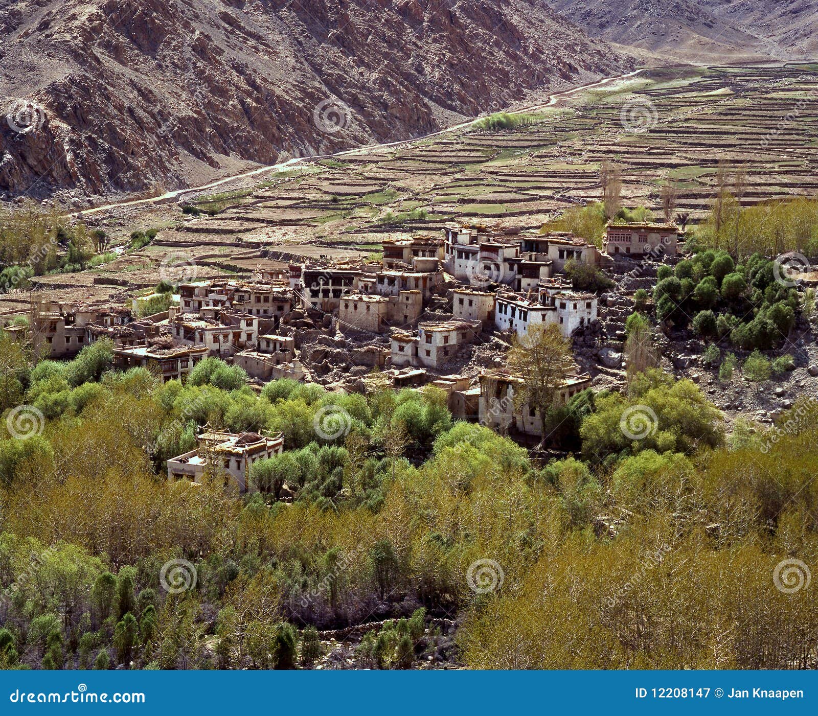 Springtime in Gompa, Ladakh Stock Image - Image of range, kingdom: 12208147