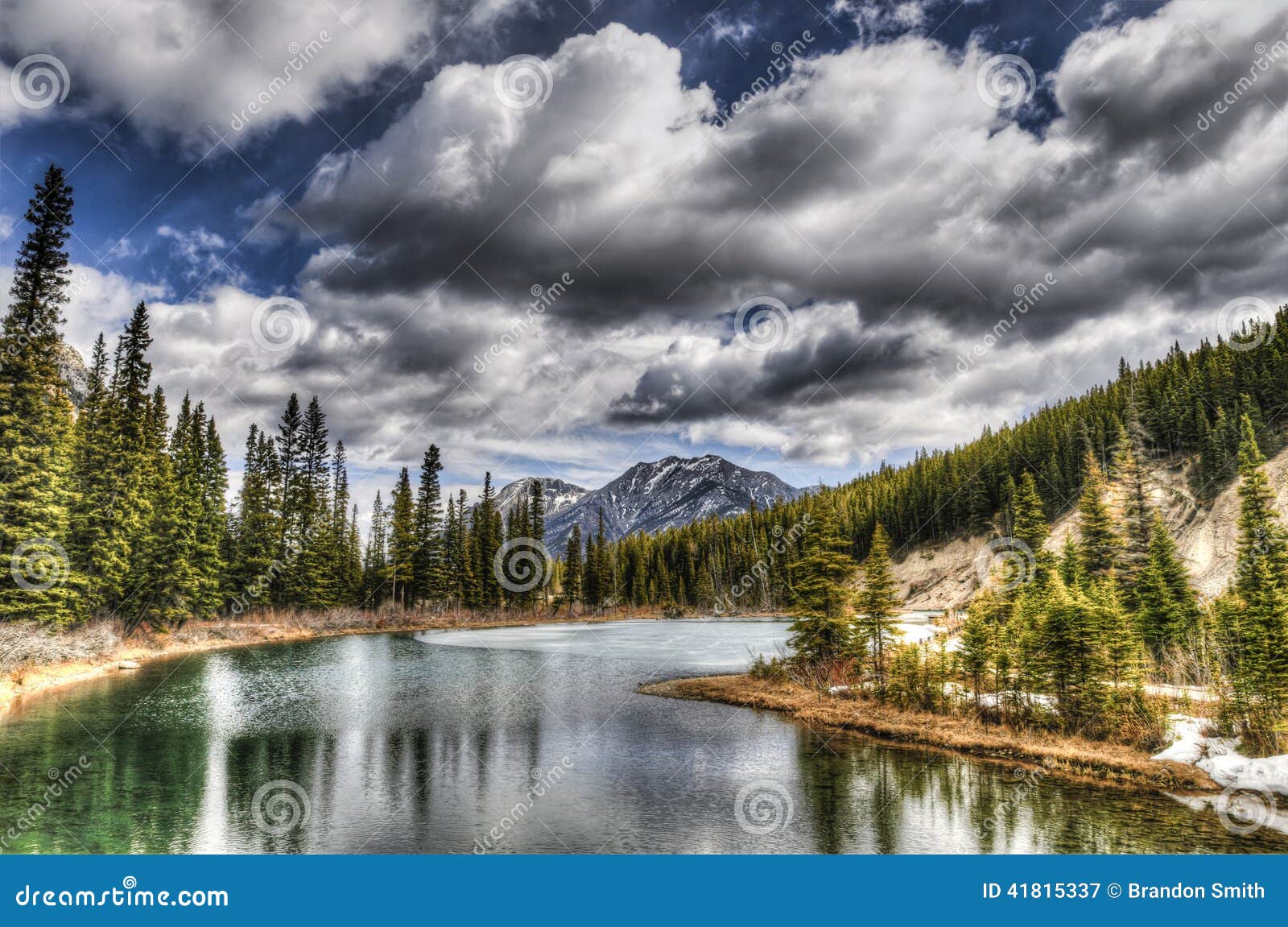 Springtime in the Mountains Stock Image - Image of stream, bright: 41815337