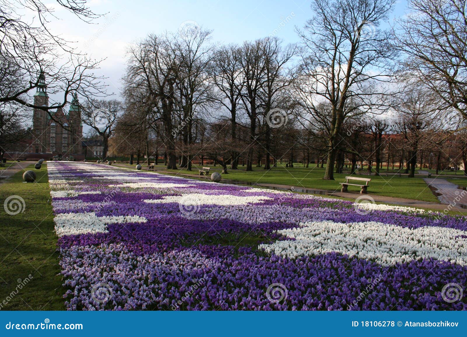 Springtime in Rosenborg Castle - Copenhagen Stock Photo - Image of ...