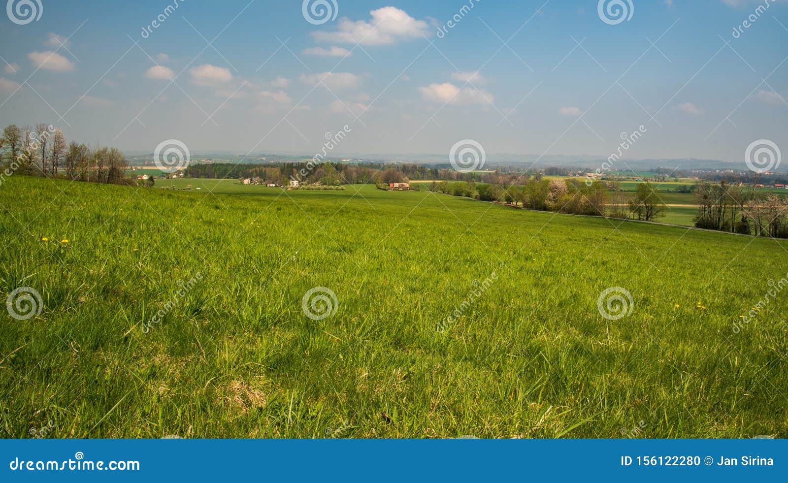 Dispersed Settlement Of Nydek Village With Hills Of Slezske Beskydy ...
