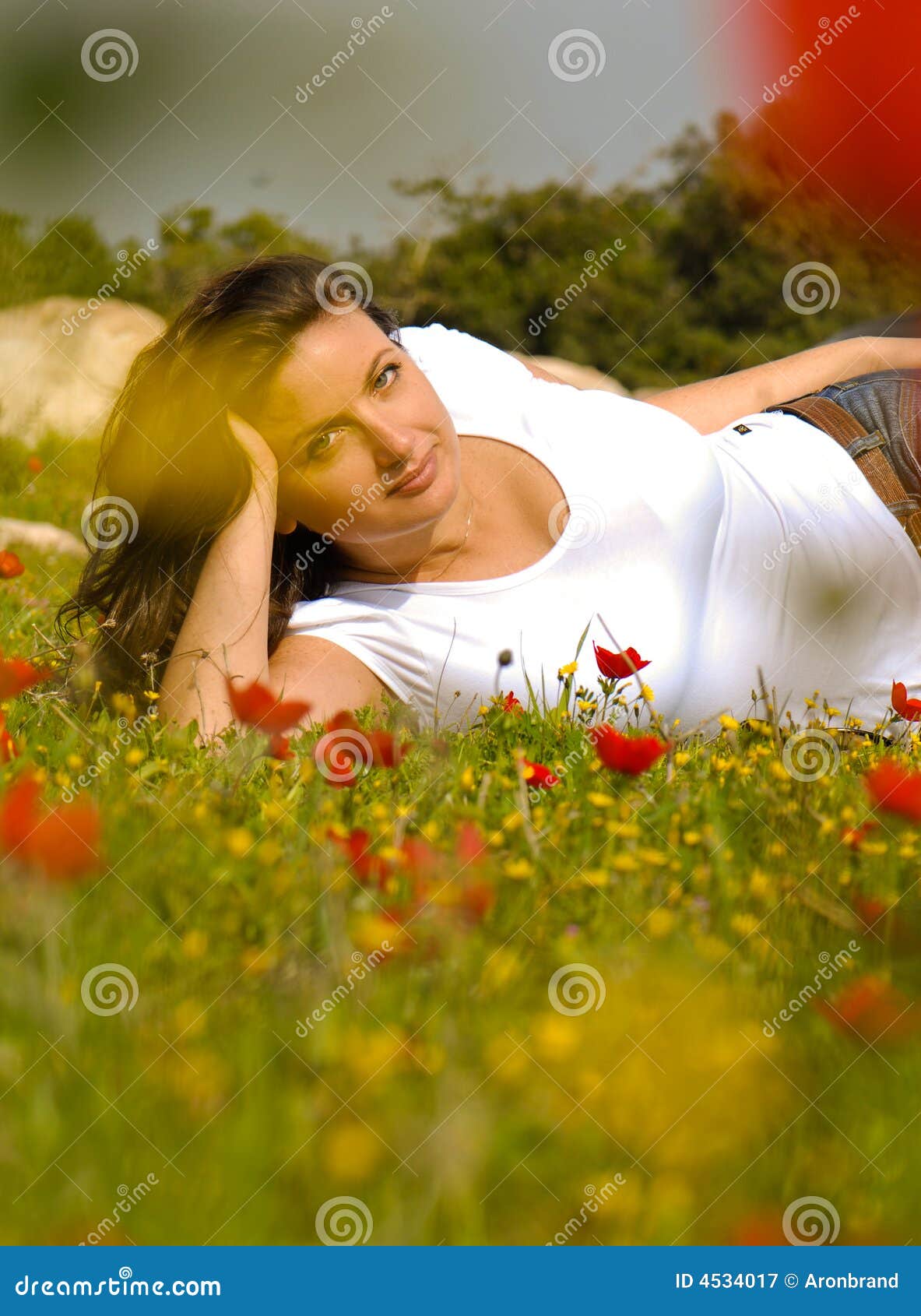 Springtime Serenity, Enjoying Nature Stock Image - Image of good ...