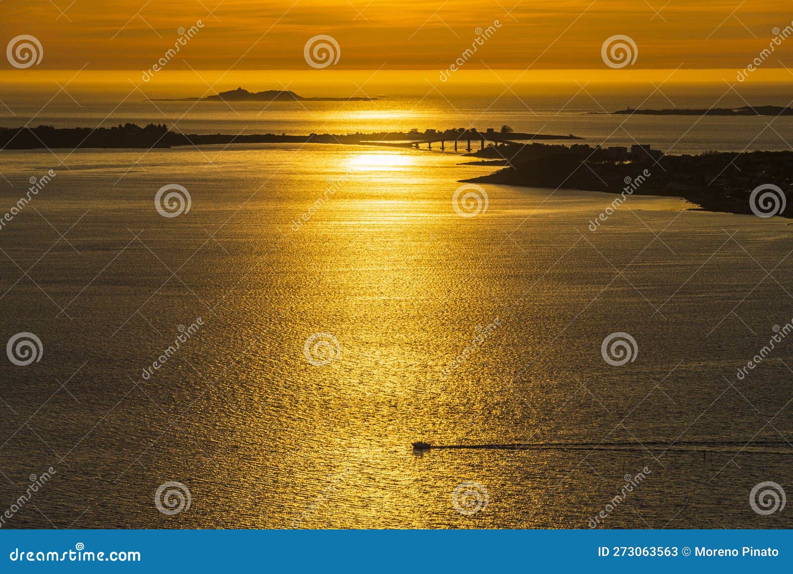 Springtime Sunset Over Alesund, Norway Stock Image - Image of ...