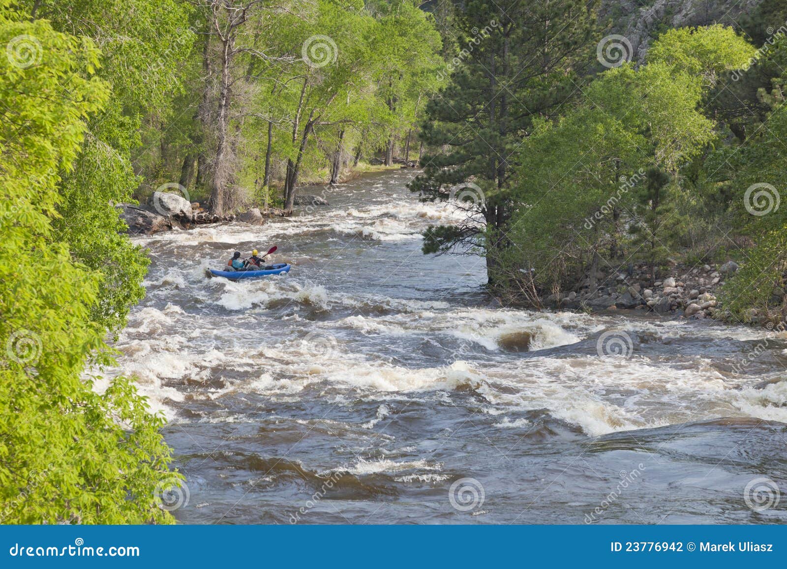 Springtime Whitewater in Colorado Stock Photo - Image of colorado ...