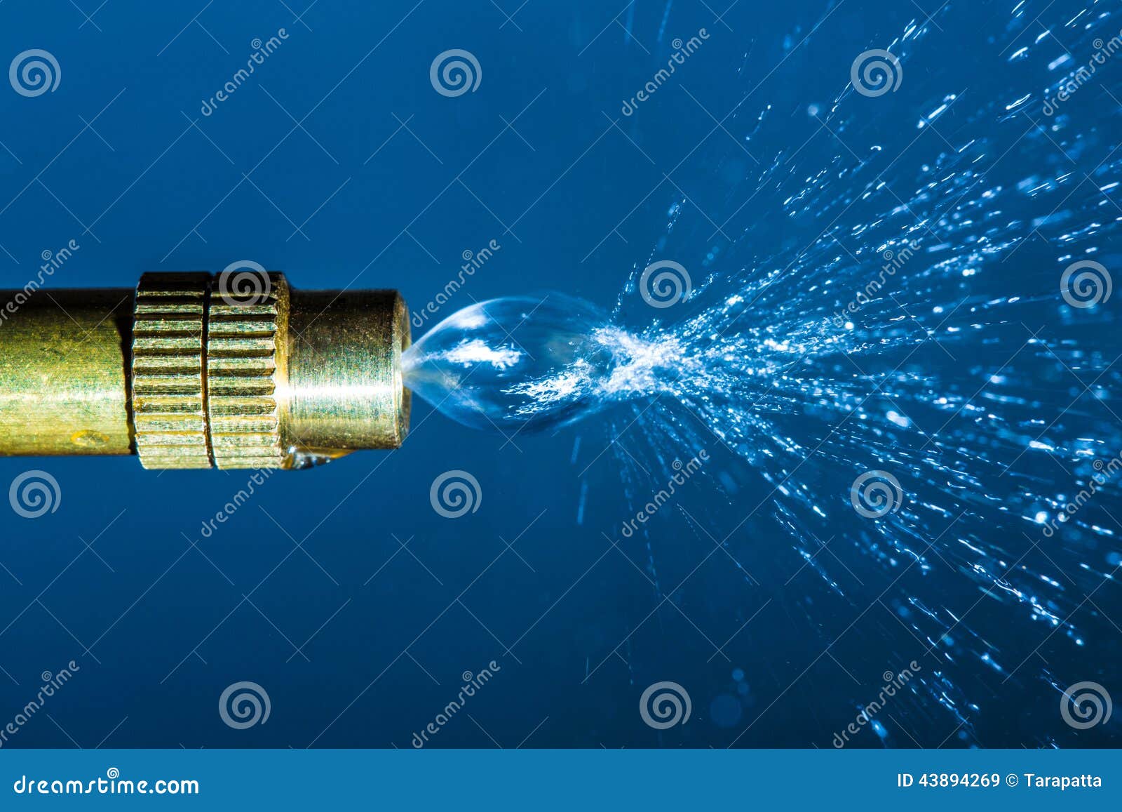 Sprinkle Head Spraying Water Stock Image - Image of motion, irrigate ...