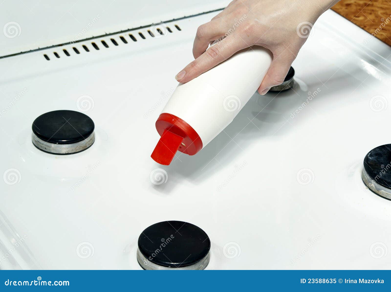 Sprinkle the Powder on a Plate Stock Image - Image of food, housework ...