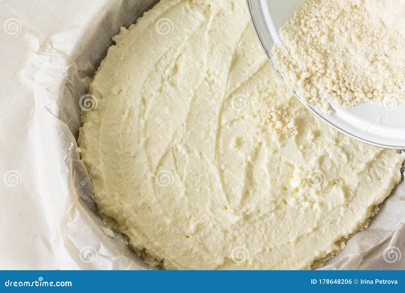 Sprinkle the Remaining Raw Shortbread Dough on Top of the Cottage ...