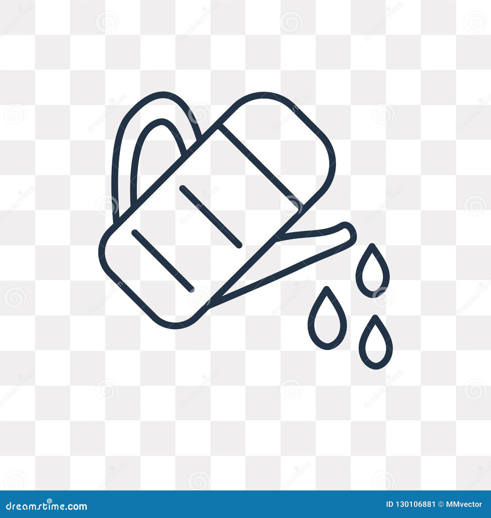 Sprinkle Vector Icon Isolated On Transparent Background, Linear ...