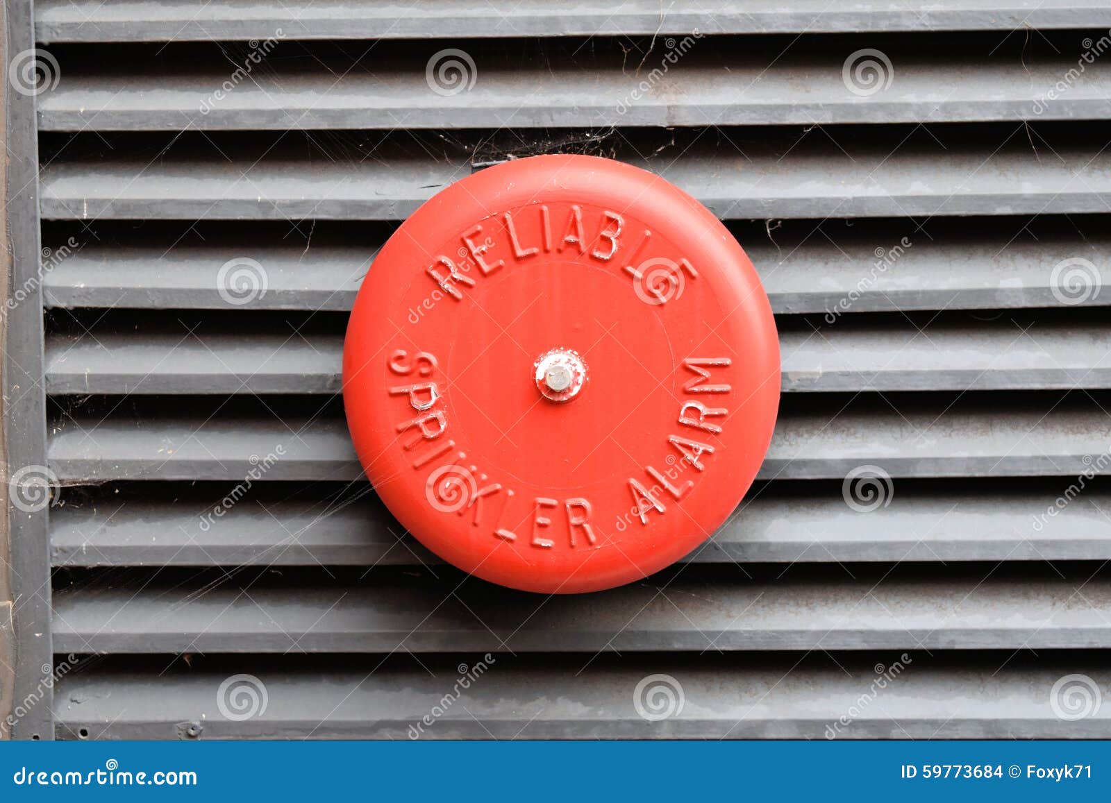 Sprinkler Alarm stock photo. Image of alarm, industrial - 59773684