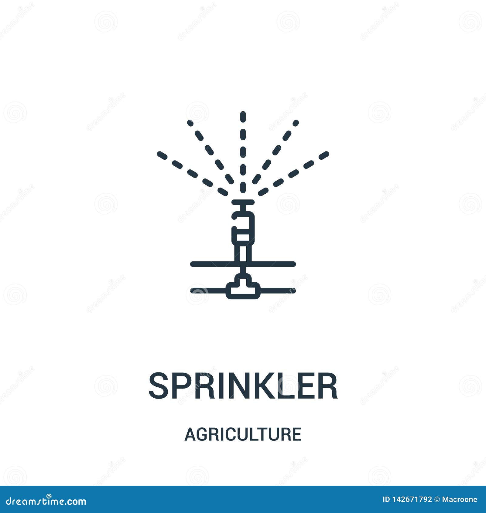 Sprinkler Icon Vector From Agriculture Collection. Thin Line Sprinkler ... Sprinkler Icon Vector From Agriculture Collection. Thin Line Sprinkler ...