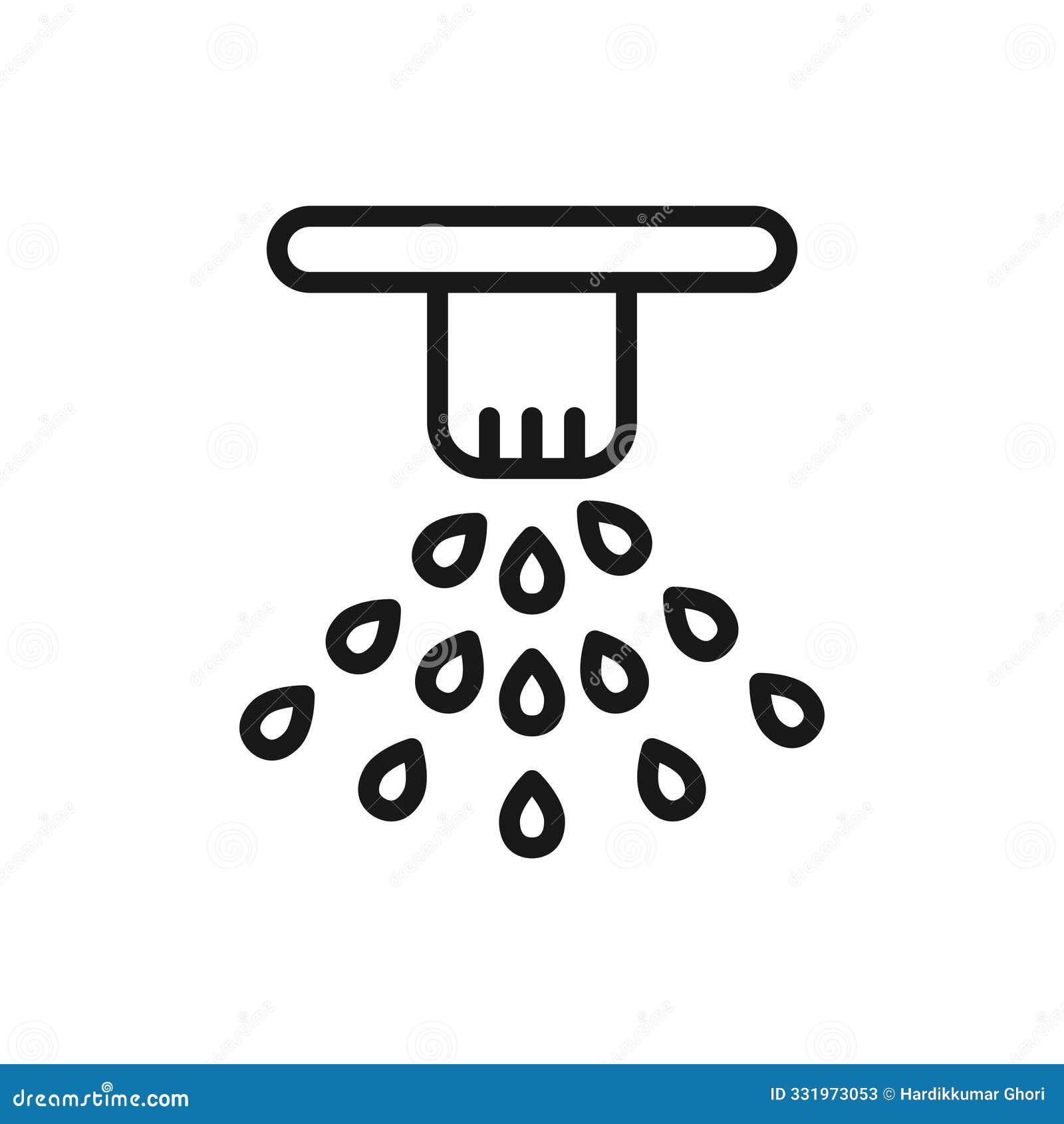 Sprinkler Icon Vector From Agriculture Collection. Thin Line Sprinkler ...