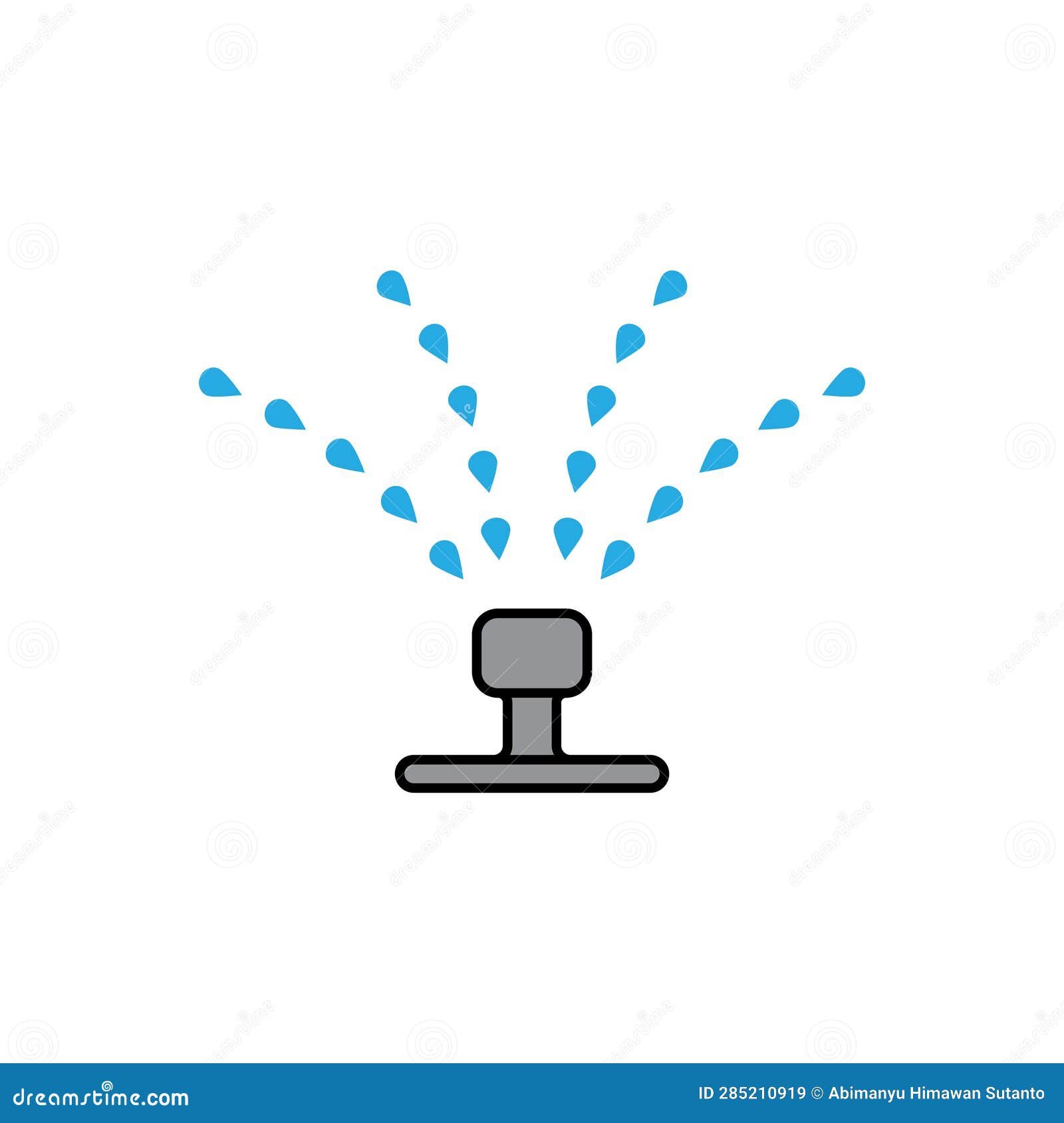 Sprinkler icon vector stock vector. Illustration of stroke - 285210919