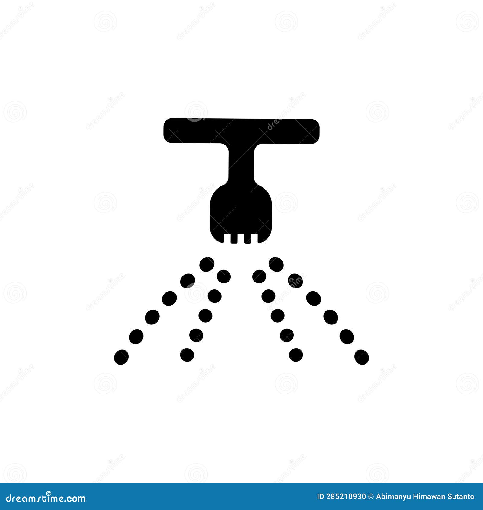 Sprinkler icon vector stock vector. Illustration of outline - 285210930