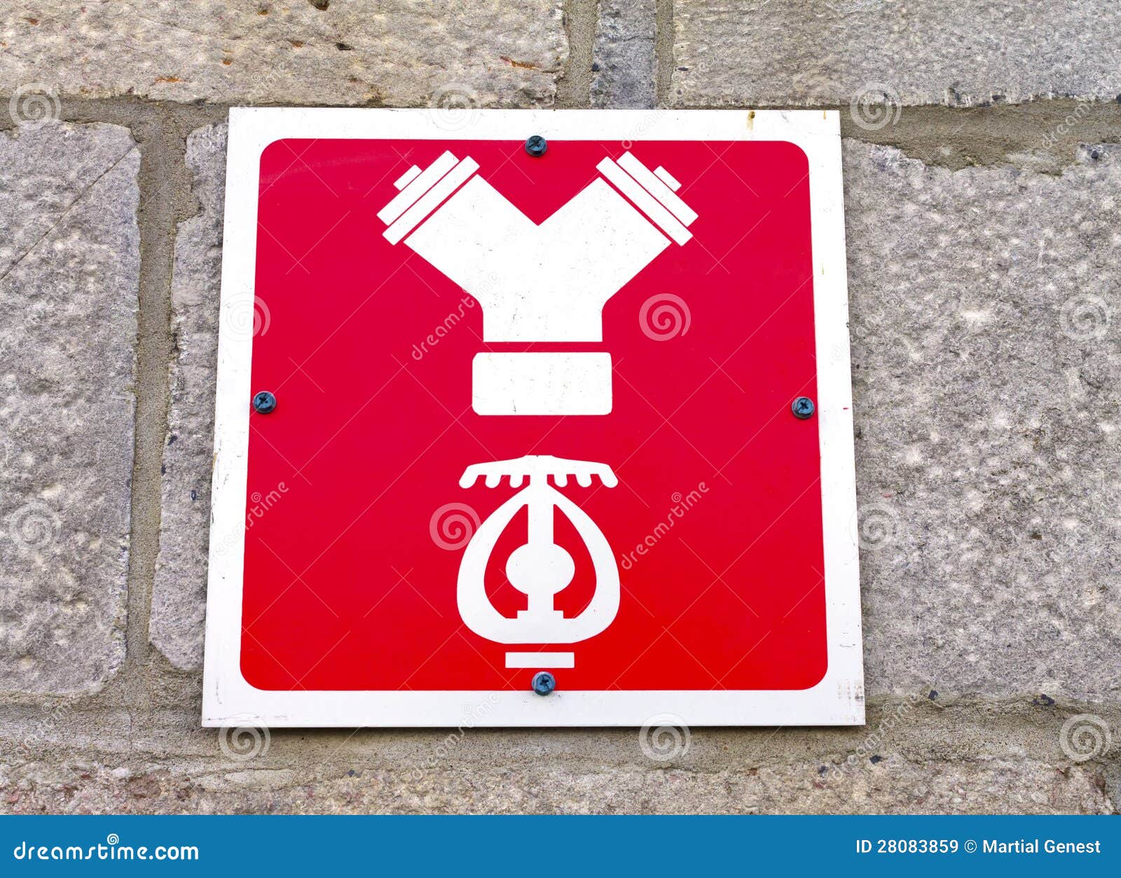Sprinkler sign stock image. Image of connection, system - 28083859