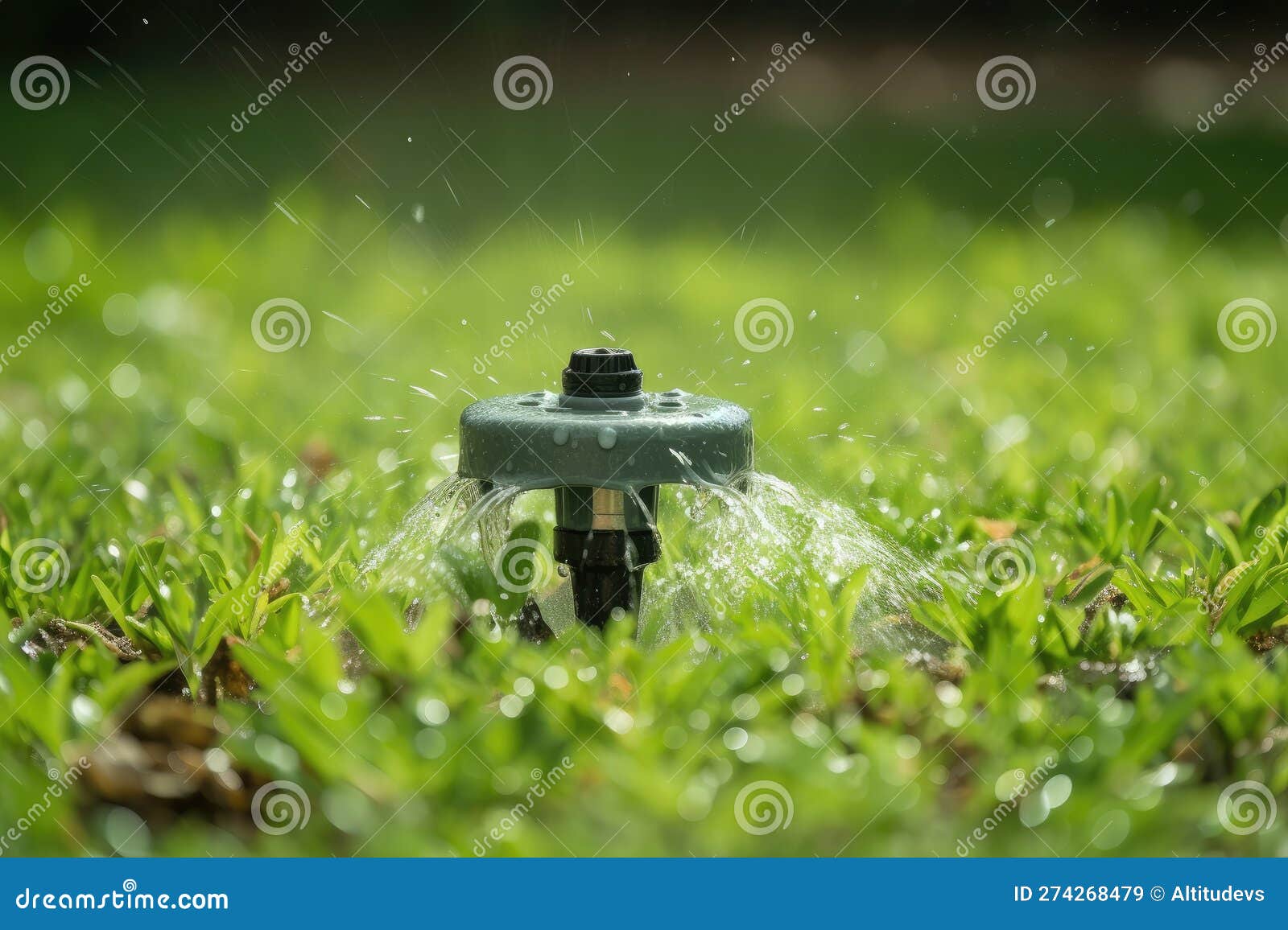 Sprinkler System with Adjustable Timer, Keeping Lawn Green and Lush ...