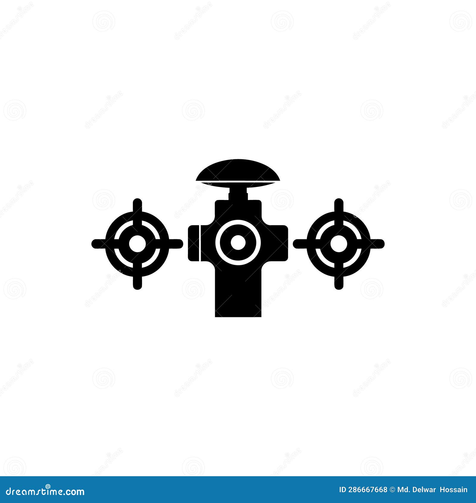 Sprinkler system icon stock vector. Illustration of text - 286667668