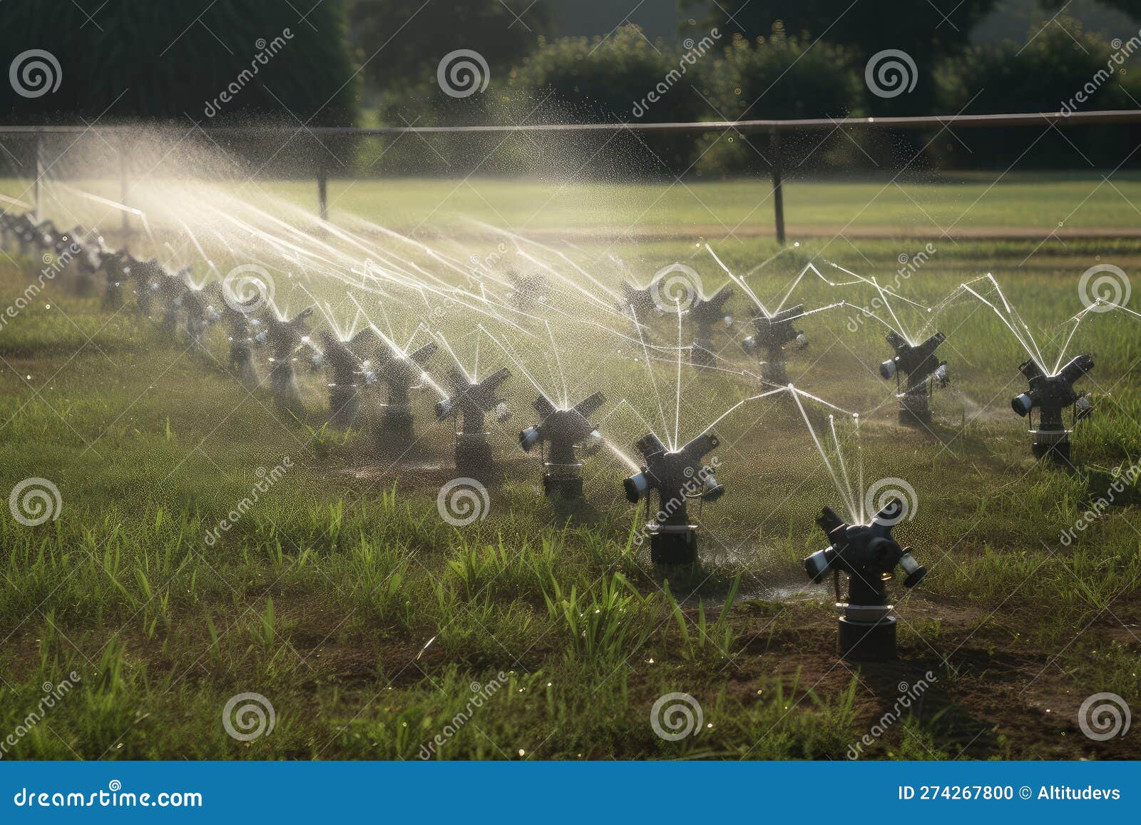 Sprinkler System with Multiple Nozzles Providing Different Patterns of ...
