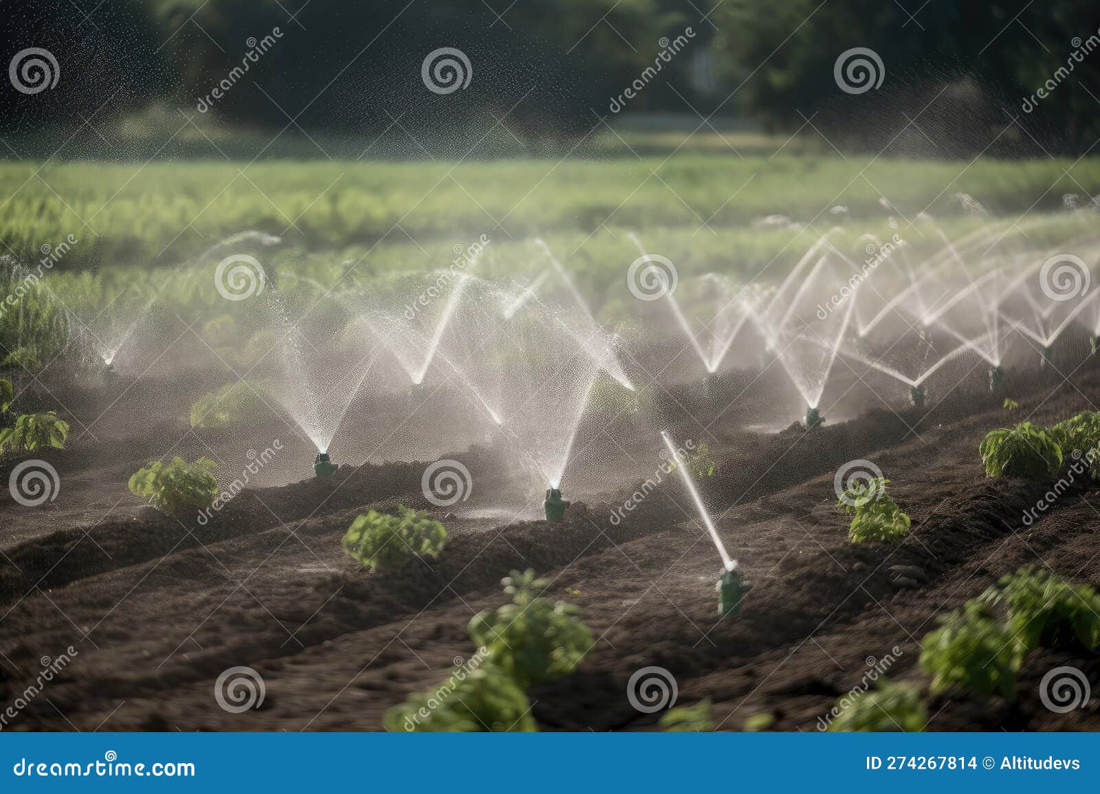 Sprinkler System with Multiple Nozzles Providing Different Patterns of ...