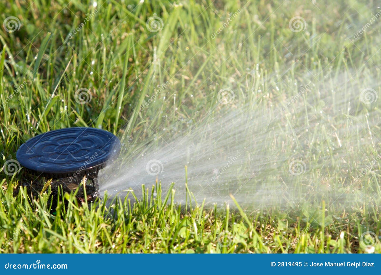 Sprinkler watering stock image. Image of agricultural - 2819495