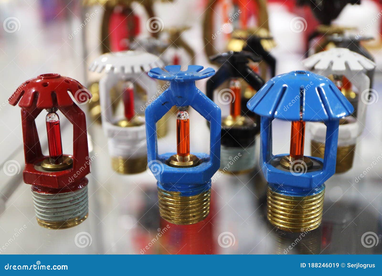Sprinklers Fire Extinguishing System Stock Image - Image of nebulizer ...