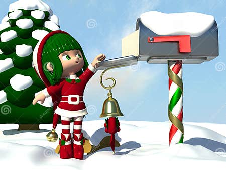 Sprinkles gets the mail stock illustration. Illustration of children ...