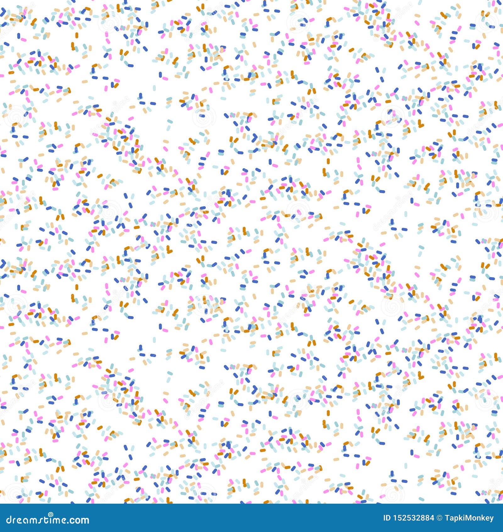 Sprinkles Seamless Pattern. Candy Bright Sprinkles Background Vector ...
