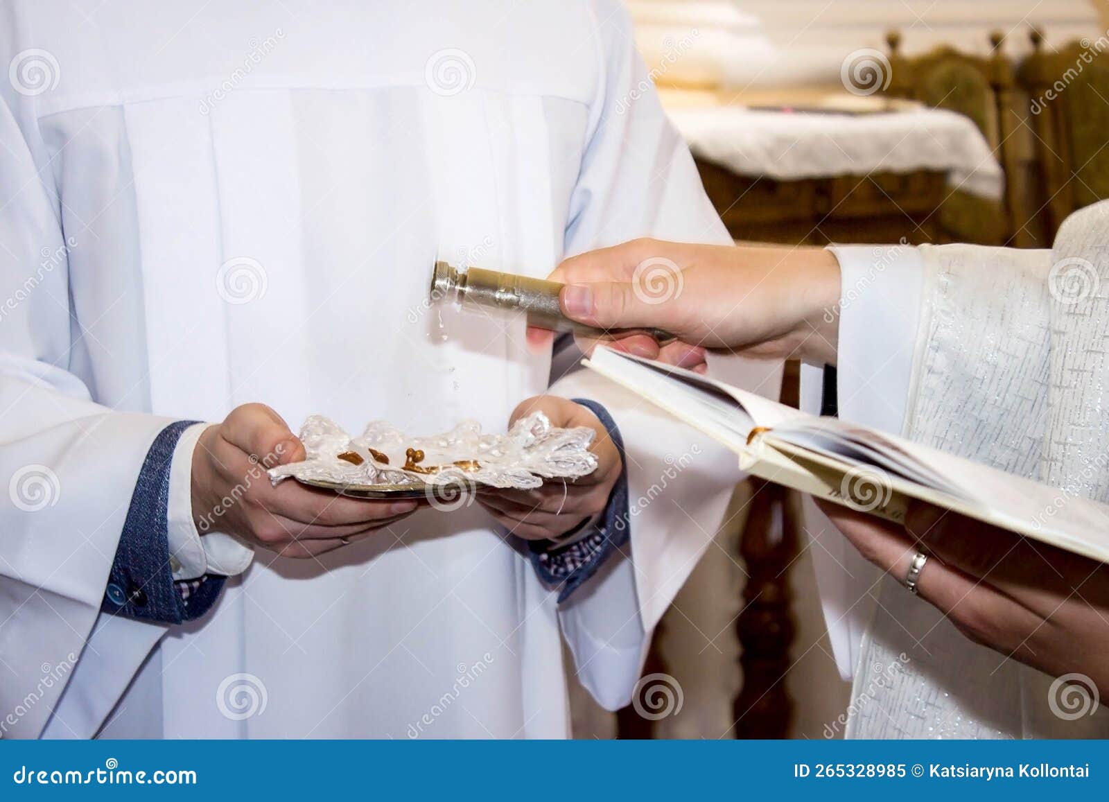 Sprinkling with Holy Water at the Wedding Ceremony Stock Image - Image ...