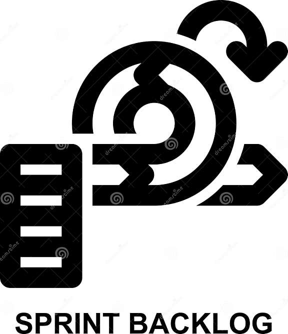Sprint Backlog, Product Backlog, Sprint, Scrum, Backlog, Agile Outline Icon Stock Vector ...