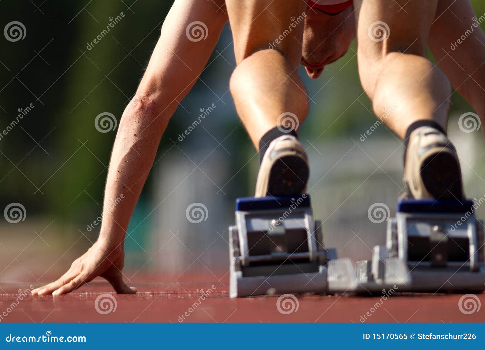 Sprint start stock image. Image of contest, human, green - 15170565