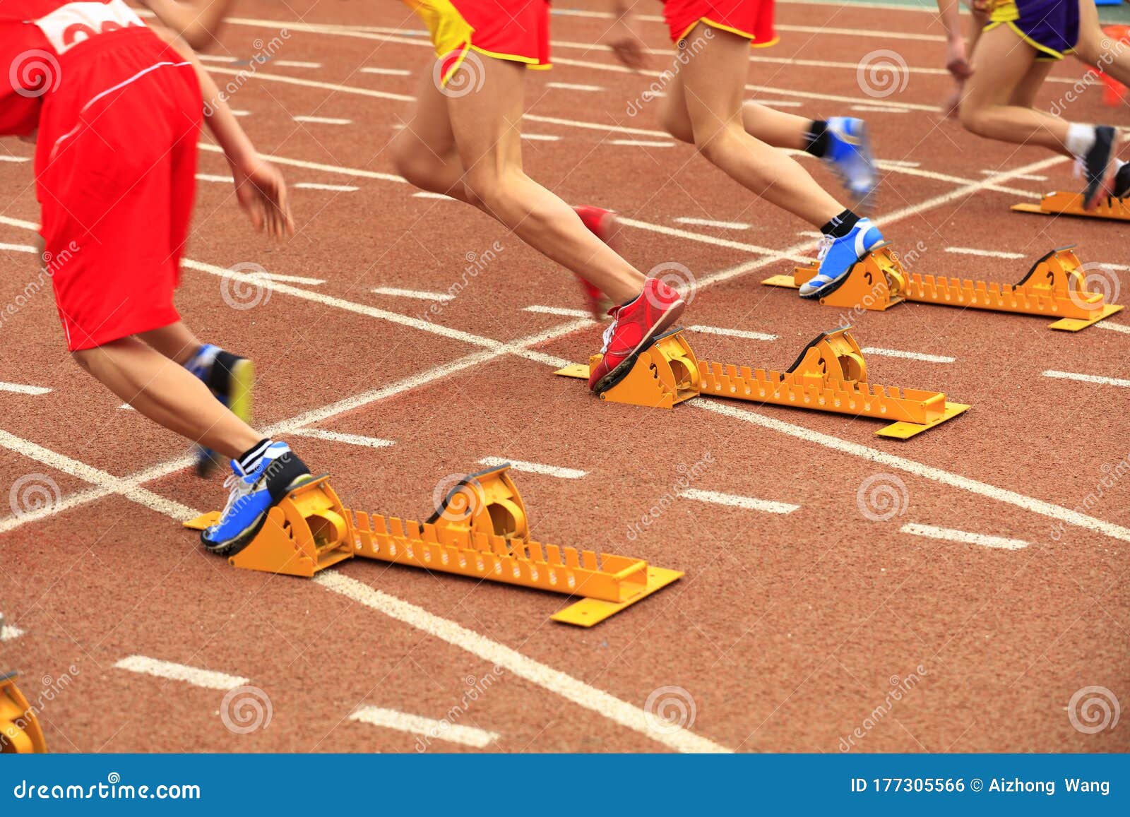 Sprint start stock photo. Image of event, contest, blur - 177305566