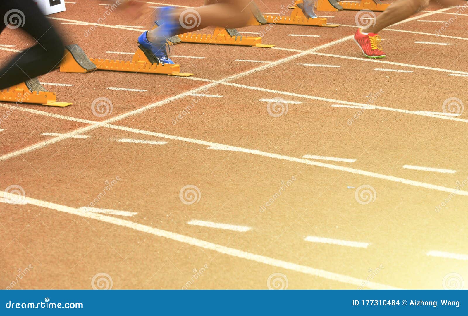 Sprint start stock photo. Image of event, field, athlete - 177310484