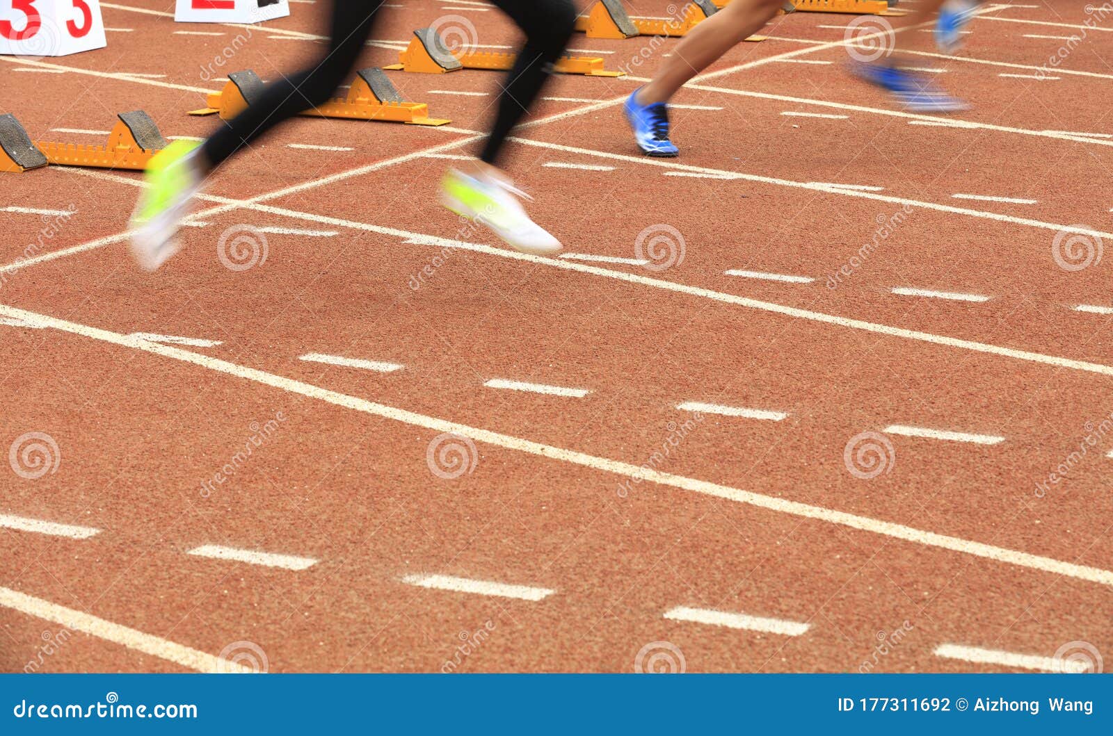 Sprint start stock photo. Image of athletic, motion - 177311692